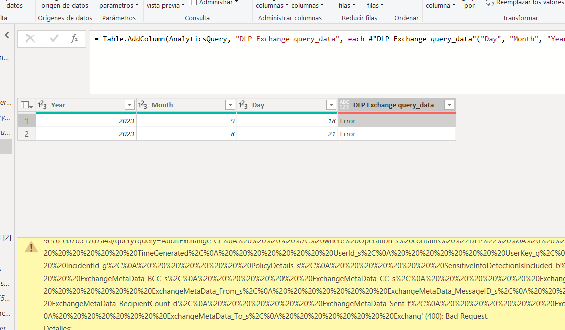PowerBI Bad Request · Issue #5 · microsoft/Microsoft-Purview-Advanced-Rich-Reports-MPARR ...