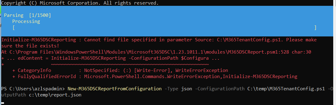 New-M365DSCREportFromConfiguration does not work · Issue #3788 · microsoft/Microsoft365DSC · GitHub