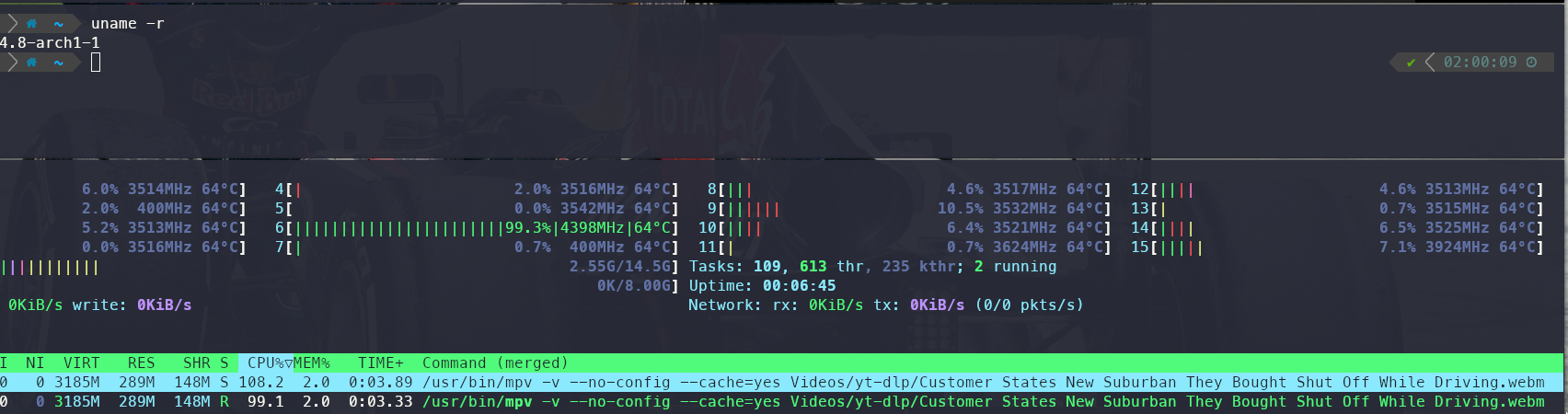 Reading into cache leads to 100% cpu usage on 1 core (glibc bug) · Issue #12076 · mpv-player/mpv ...