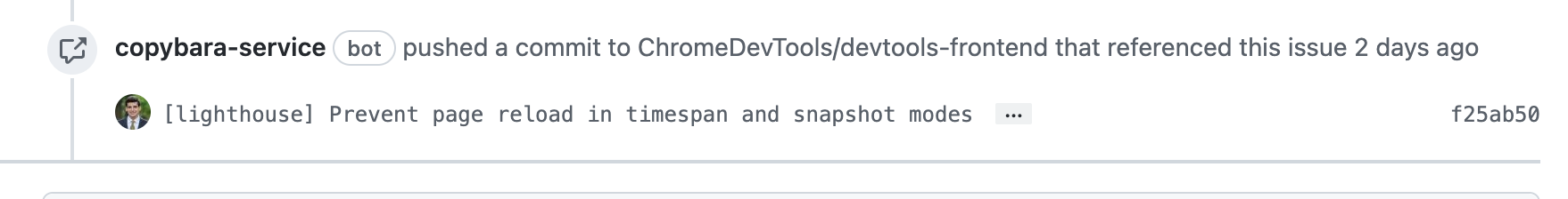 Selecting snapshot for an accessibility audit does the audit and then still reloads the page ...
