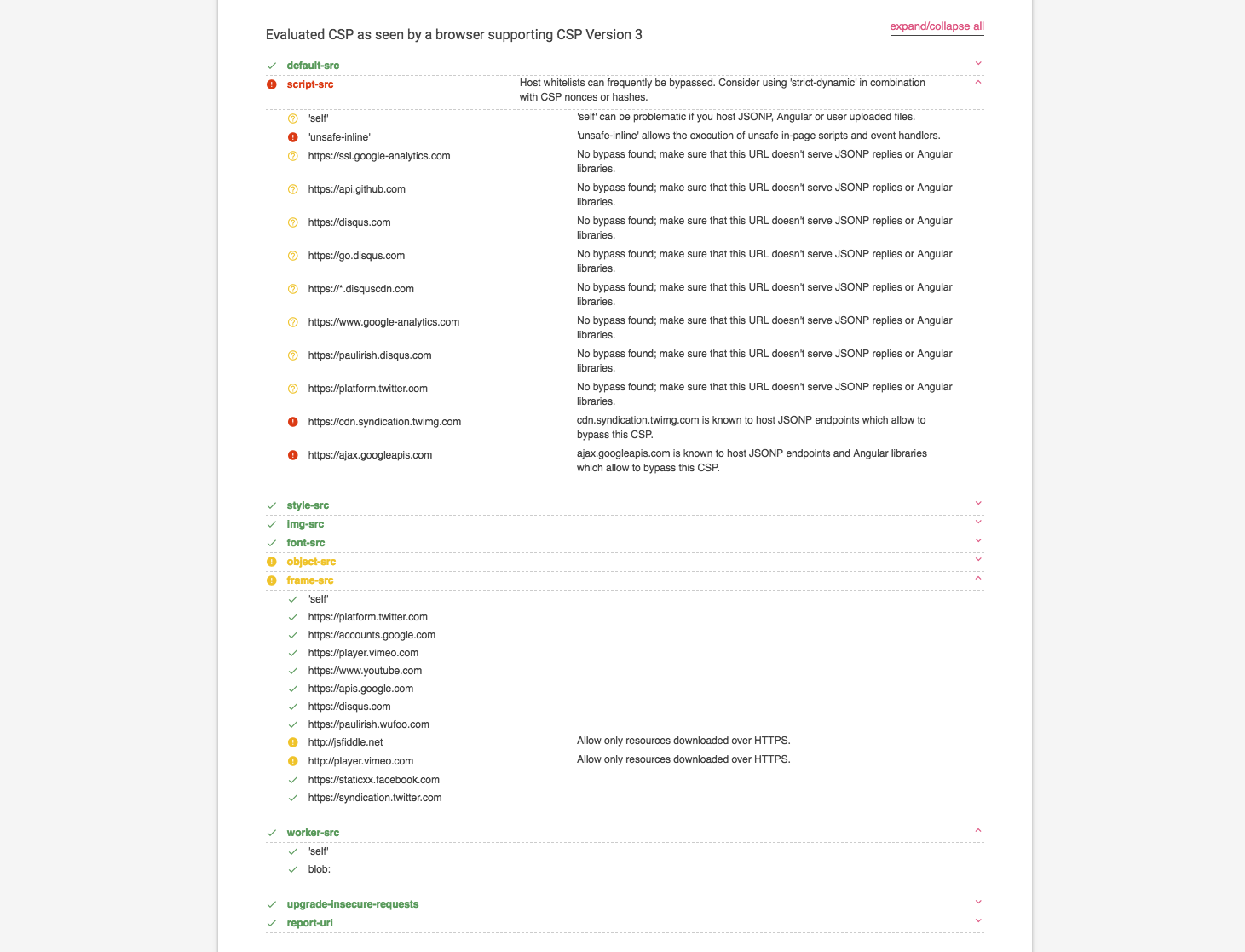 New audit: CSP policy evaluation · Issue #7159 · GoogleChrome/lighthouse · GitHub