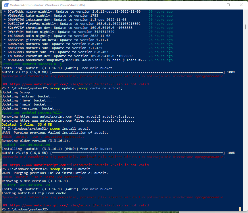 Autoit33161 Trojan Virus Has Been Detected · Issue 4107 · Scoopinstallermain · Github