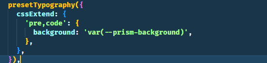 `@unocss/preset-typography` invalidates `prism` setting for background ...