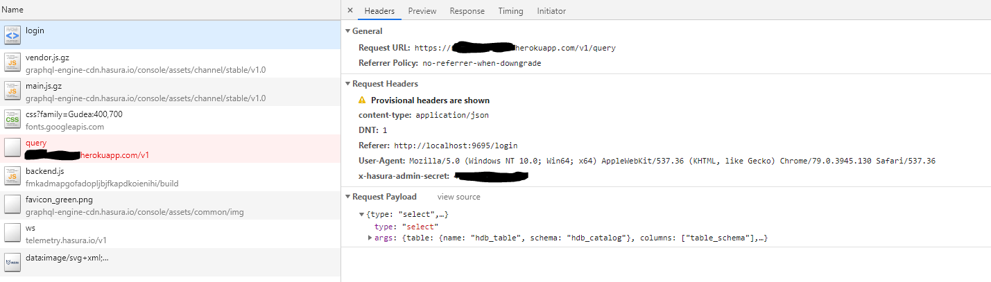 CLI console fails to load in Chrome with CORS error · Issue #3854 · hasura/graphql-engine · GitHub