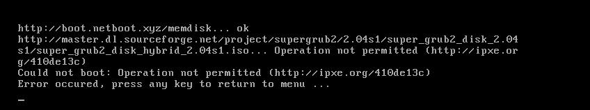 SuperGrub wont work: Operation not permitted · Issue #782 · netbootxyz/netboot.xyz · GitHub