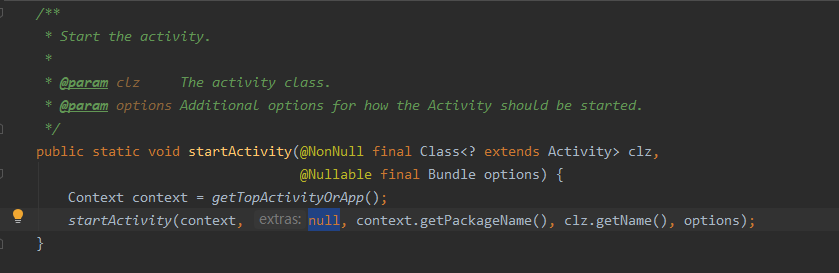 可不可以在ActivityUtils.startActivity传extras数据 · Issue #1382 · Blankj/AndroidUtilCode · GitHub