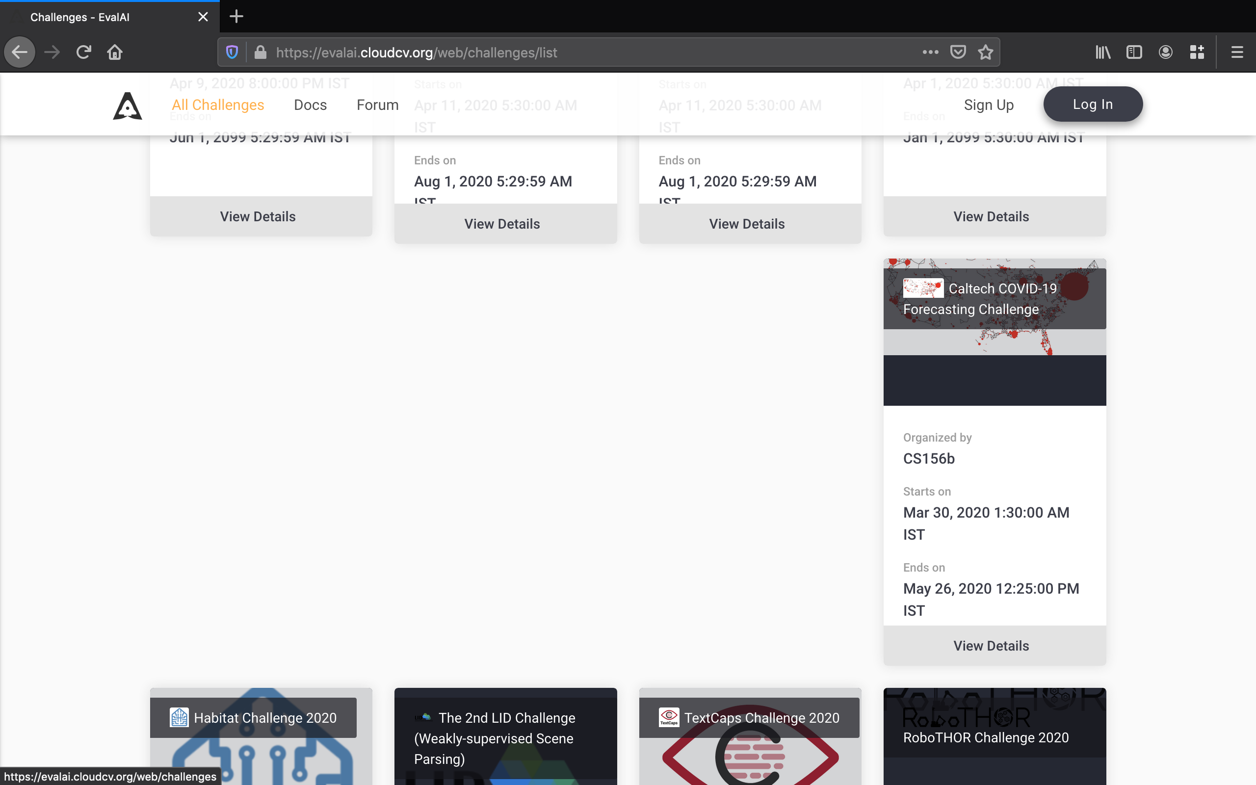 Tiles in Challenges List page not aligned properly · Issue #2773 · Cloud-CV/EvalAI · GitHub
