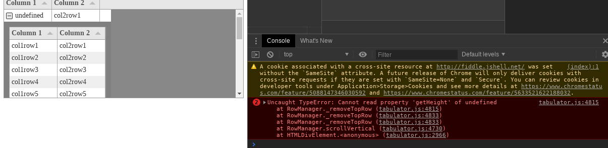 Scrolling Reset with Nested Tables · Issue #2576 · olifolkerd/tabulator · GitHub