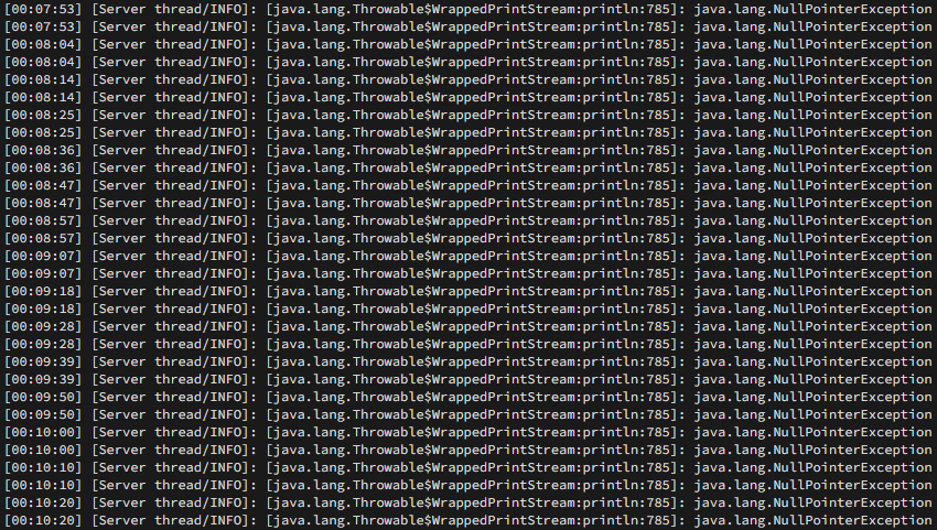 Server Console Npe Spam Without Stacktrace Fml Logging Broken · Issue 12679 · Gtnewhorizonsgt 