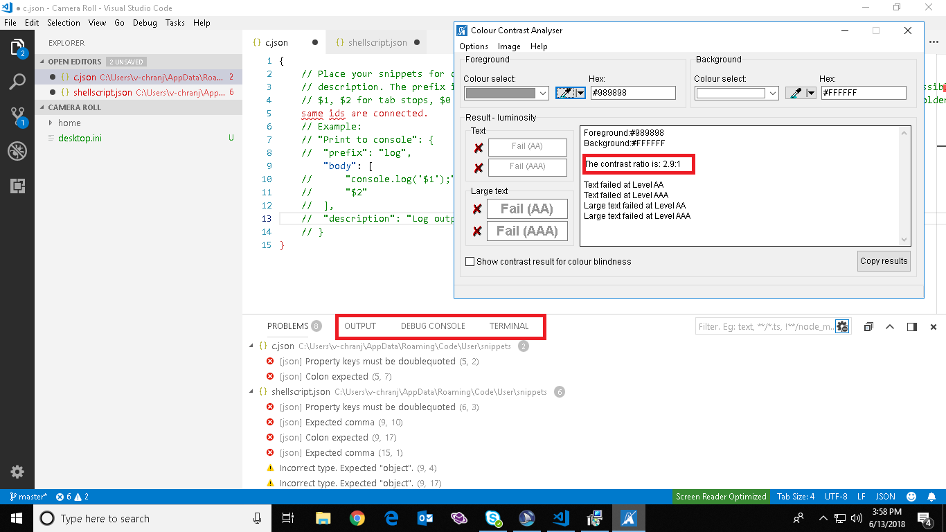 Tab text does not meet color contrast ratio · Issue #52023 · microsoft ...