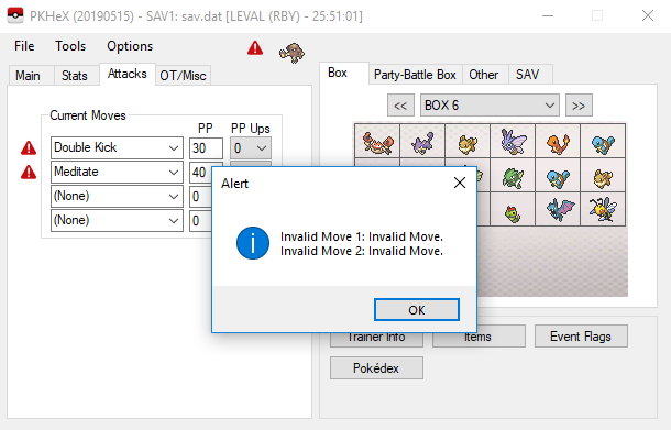 An issue with Gen 1 saves: language and move legality · Issue #2330 · kwsch/PKHeX · GitHub