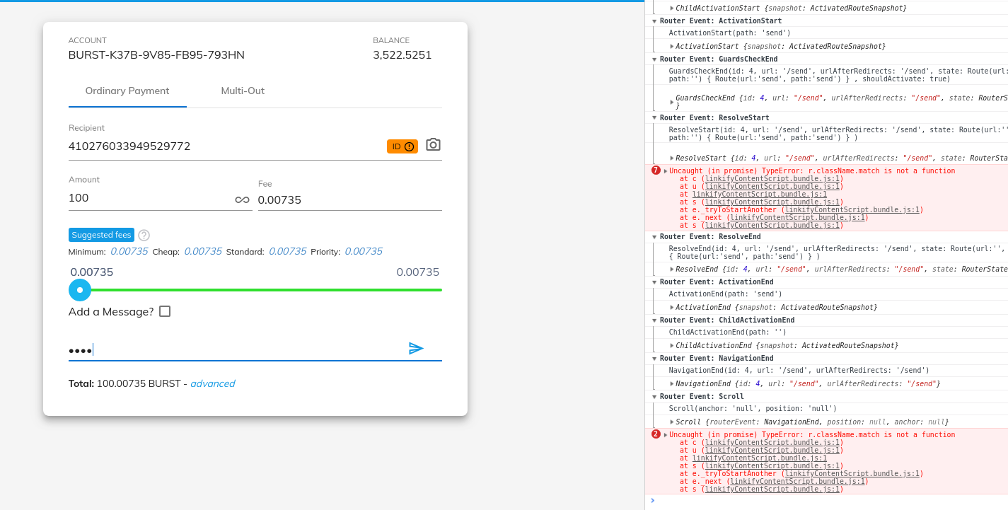 Cannot Send Burst to Unknown Accounts · Issue #645 · signum-network/phoenix · GitHub