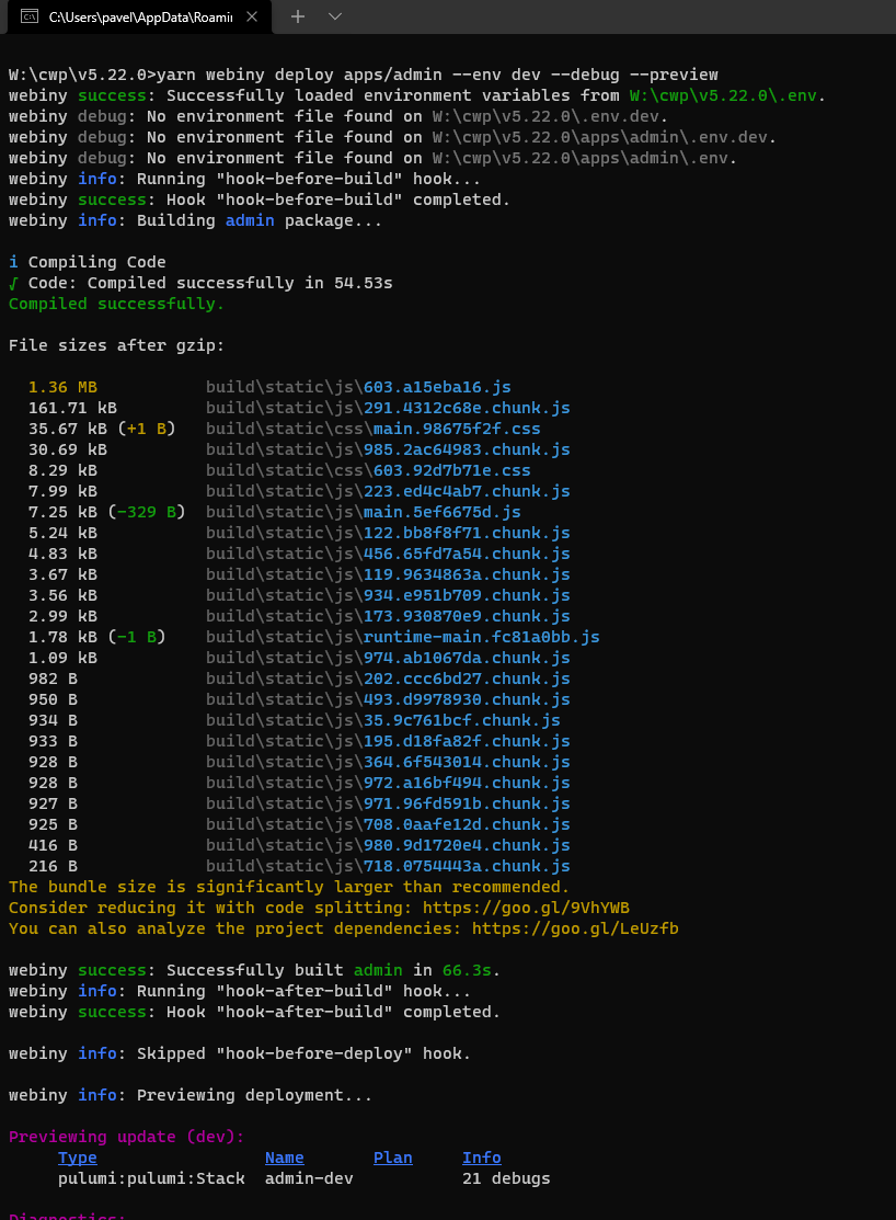 apps/admin deploy failed to compile on windows · Issue #2220 · webiny/webiny-js · GitHub