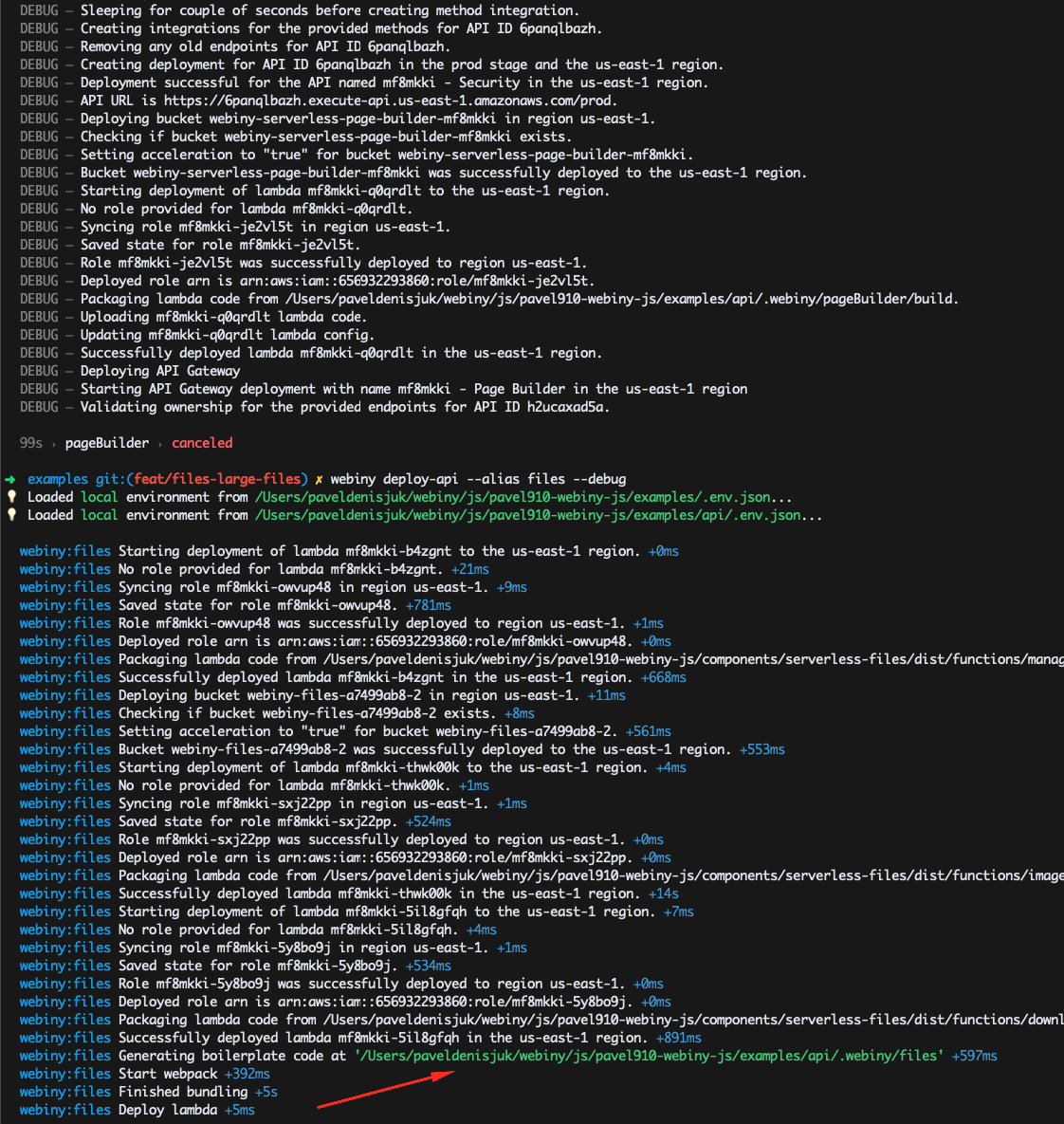 Improve debug output during deploy · Issue #607 · webiny/webiny-js · GitHub