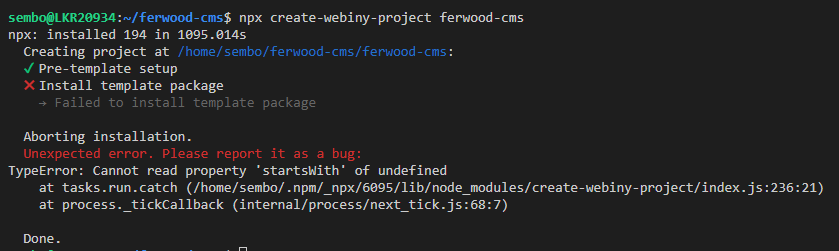 create-webiny-project error logging · Issue #1093 · webiny/webiny-js · GitHub