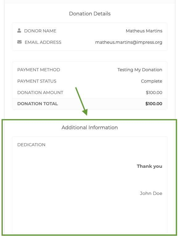 Additional Information should look good on multi-form receipt page · Issue #6692 · impress-org ...