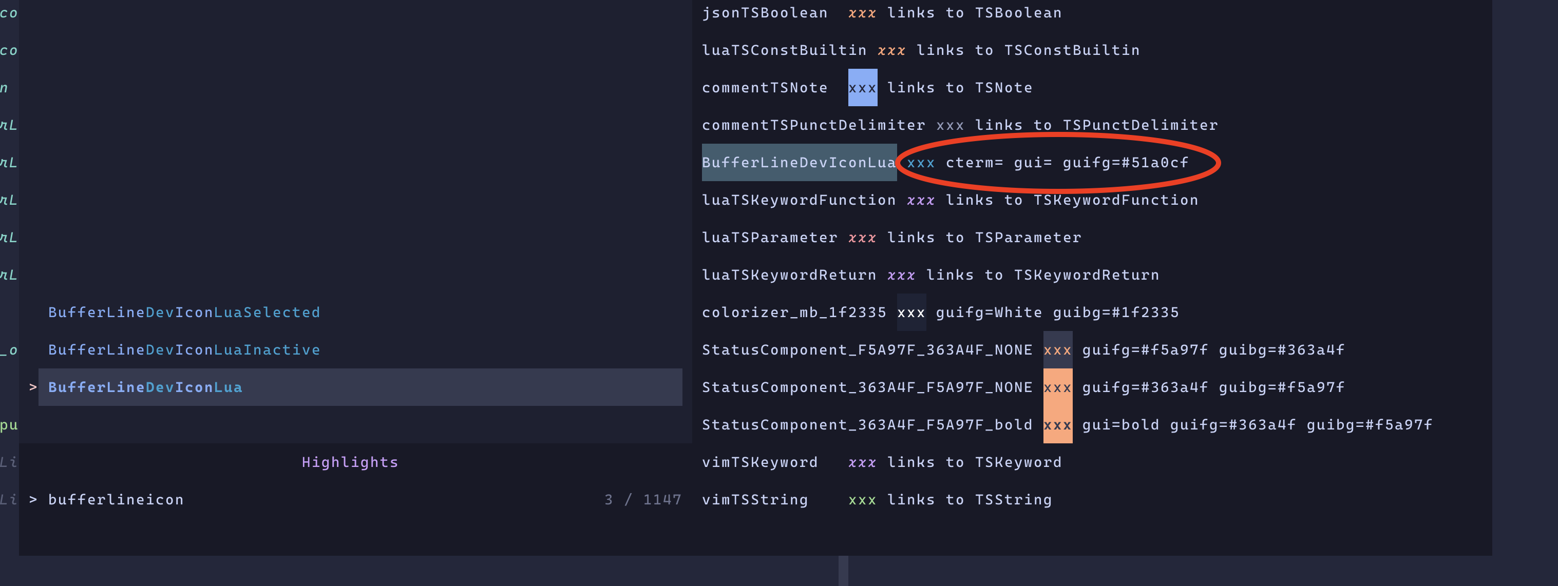 File icons have transparent background in Bufferline · Issue #251 · catppuccin/nvim · GitHub