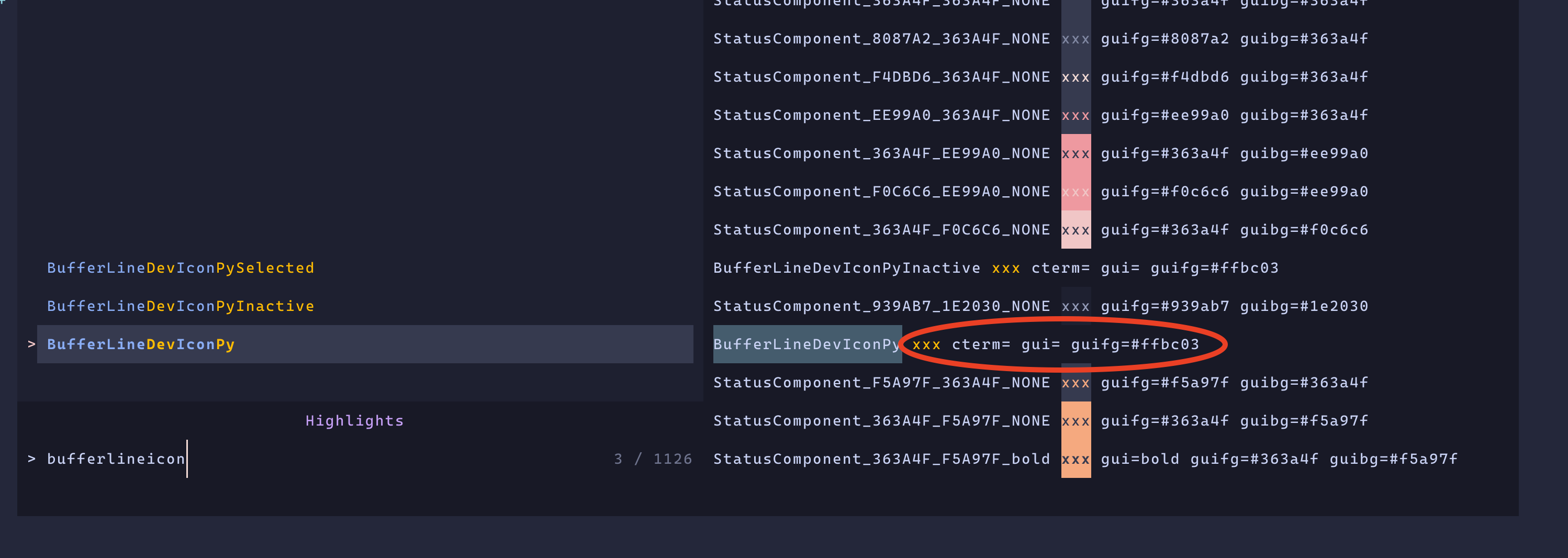 File icons have transparent background in Bufferline · Issue #251 · catppuccin/nvim · GitHub