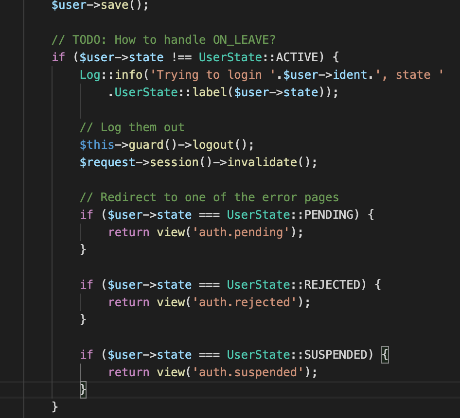 People ON_LEAVE cannot log in · Issue #719 · phpvms/phpvms · GitHub