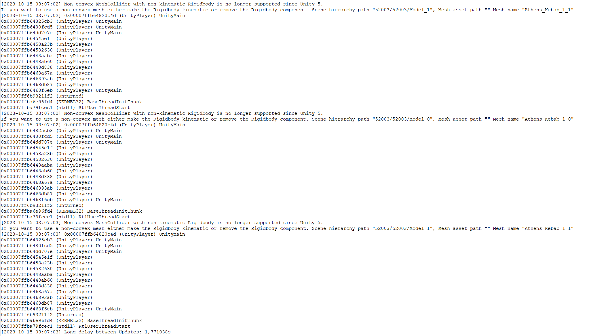 I think you forgot to turn off full stacktraces for unity errors · Issue #4143 ...