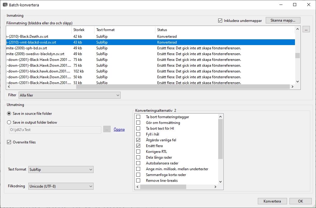 GUI Batch convert eating memory. · Issue #3990 · SubtitleEdit/subtitleedit · GitHub