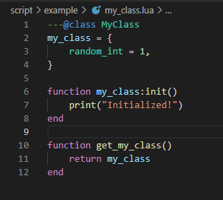 If a class is obtained through a global function, any added fields aren't recognized by the ...
