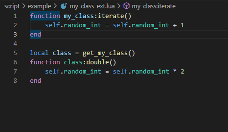 If a class is obtained through a global function, any added fields aren't recognized by the ...