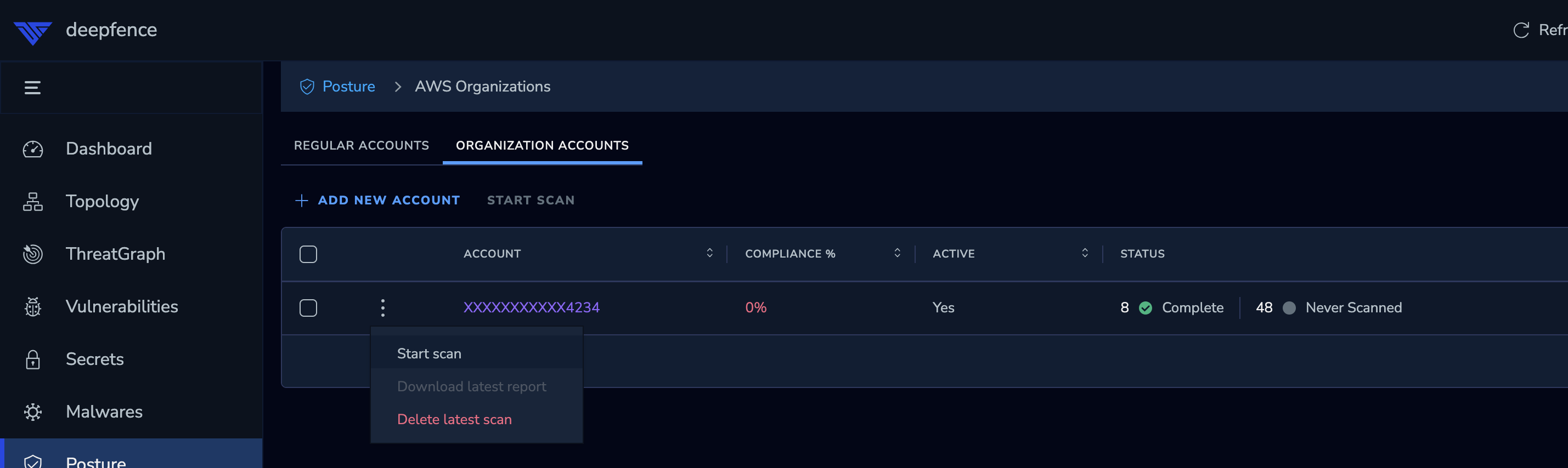 Posture Org Scan Not starting for child accounts · Issue #1605 · deepfence/ThreatMapper · GitHub