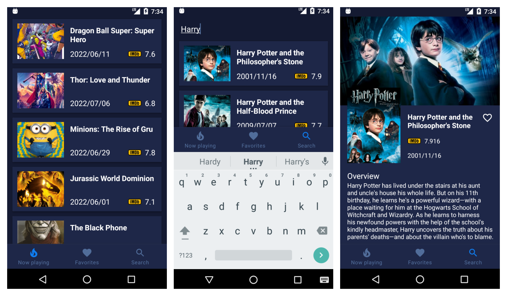 GitHub - the-thiago/android-the-movie-database-mvp: App using the movie database with Parse as ...