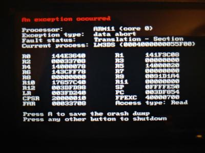 ARM11 crash with only specific title · Issue #1204 · LumaTeam/Luma3DS · GitHub