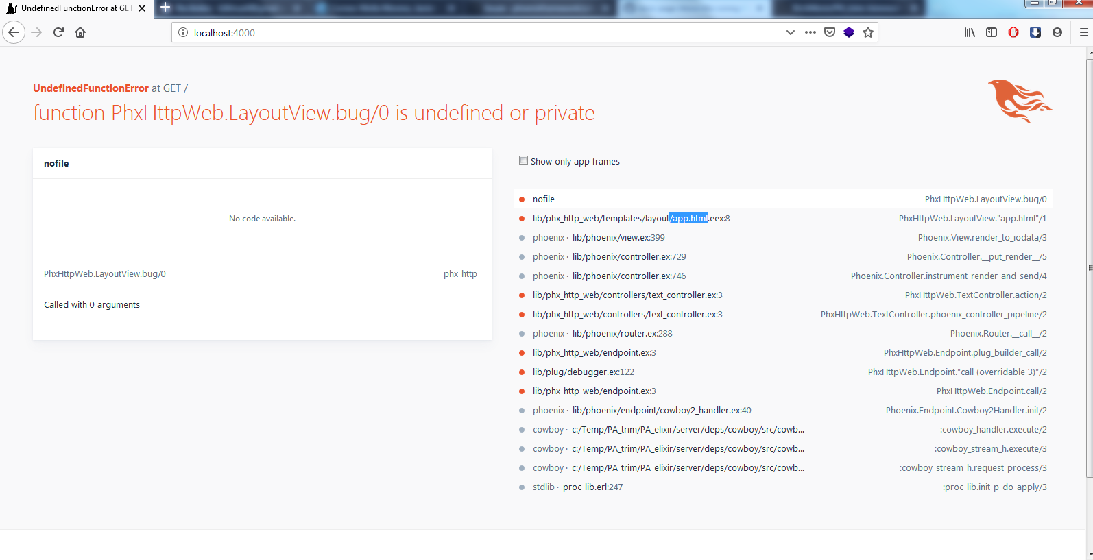 error page shows the wrong file · Issue #3462 · phoenixframework/phoenix · GitHub
