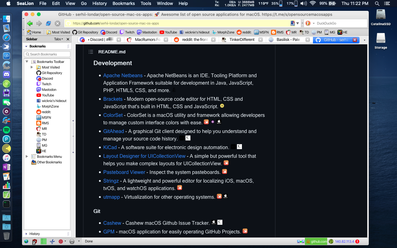 GitHub - wicknix/SeaLion: Web browser for MacOS 10.7 - 12.6 and Linux.