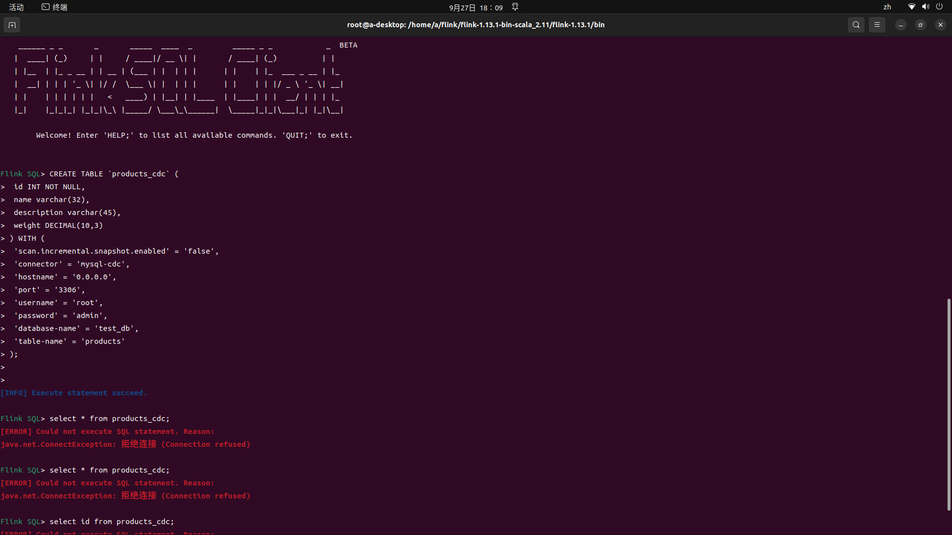 my flink cdc cannot link to mysql · Issue #1585 · apache/flink-cdc · GitHub