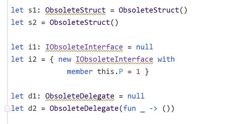 Obsolete warning isn't produced for some obsolete symbol usages · Issue ...