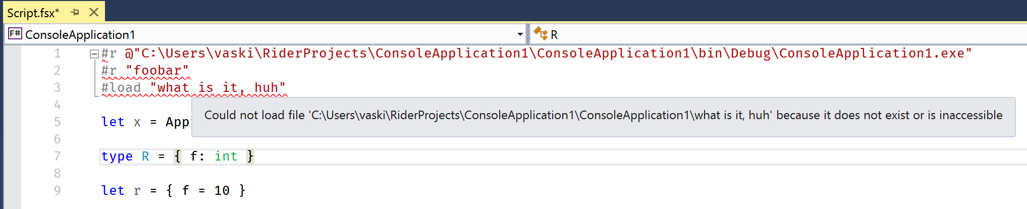 Wrong #r and #load directives are not reported in syntax/type check results errors · Issue #4413 ...