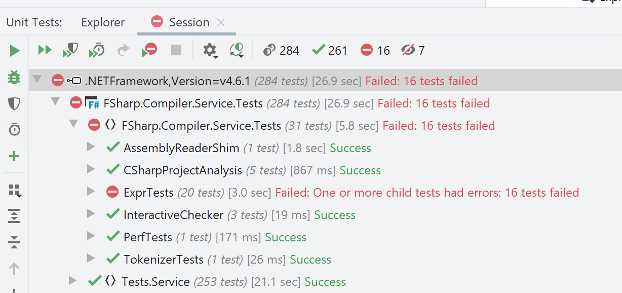 Tests are broken in FCS solution · Issue #8357 · dotnet/fsharp · GitHub