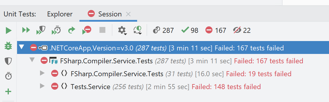 Tests are broken in FCS solution · Issue #8357 · dotnet/fsharp · GitHub