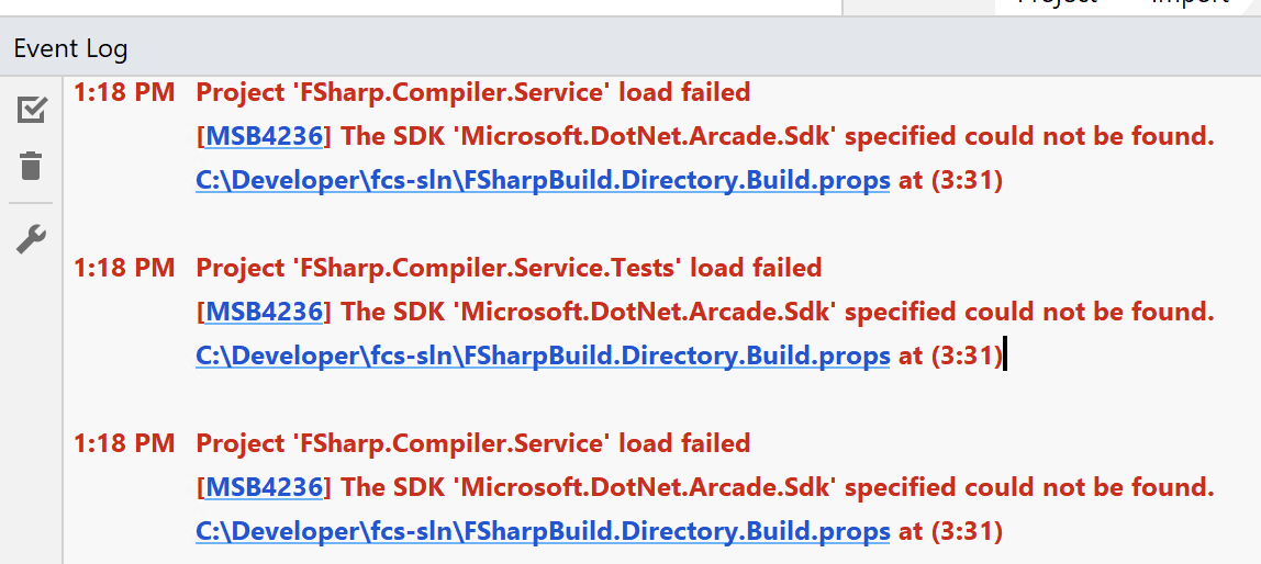 Errors on opening solution · Issue #10129 · dotnet/fsharp · GitHub