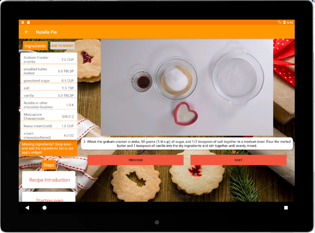 GitHub - SaiManidevi/UdacityBakery: A Baking App that displays desserts ...