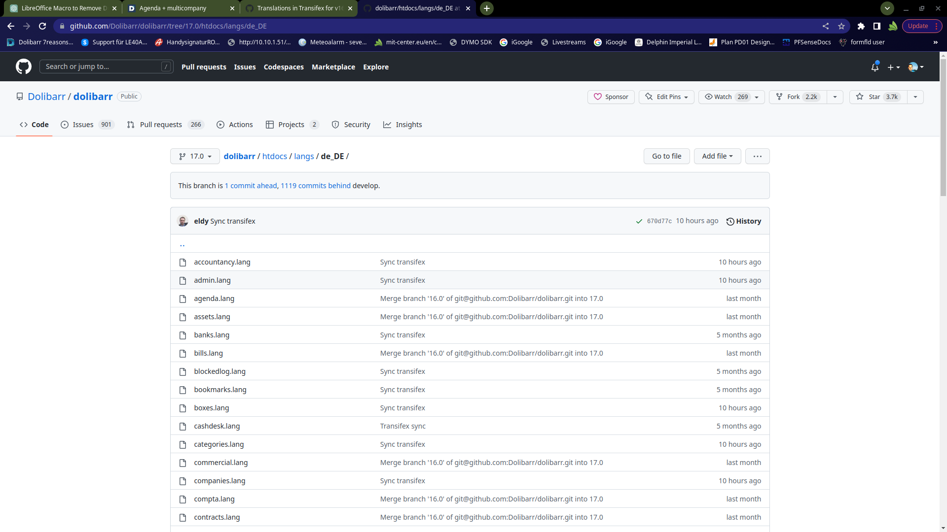 Translations in Transifex for v16 not fully synced · Issue #22021 · Dolibarr/dolibarr · GitHub
