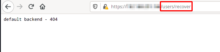 Passbolt Behind A Reverse Proxy Missing Route Prefix On The Recovery Button · Issue 376