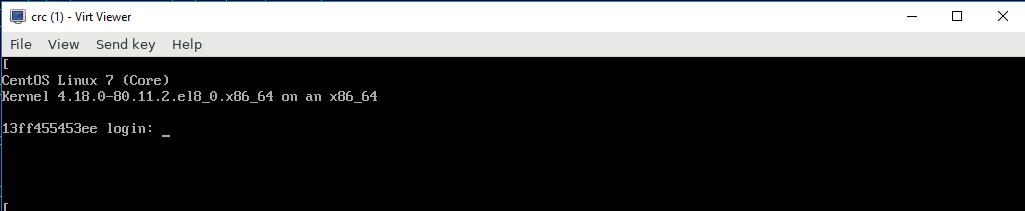 crc status or crc start : ERRO Error occurred: Unable to connect to the ...