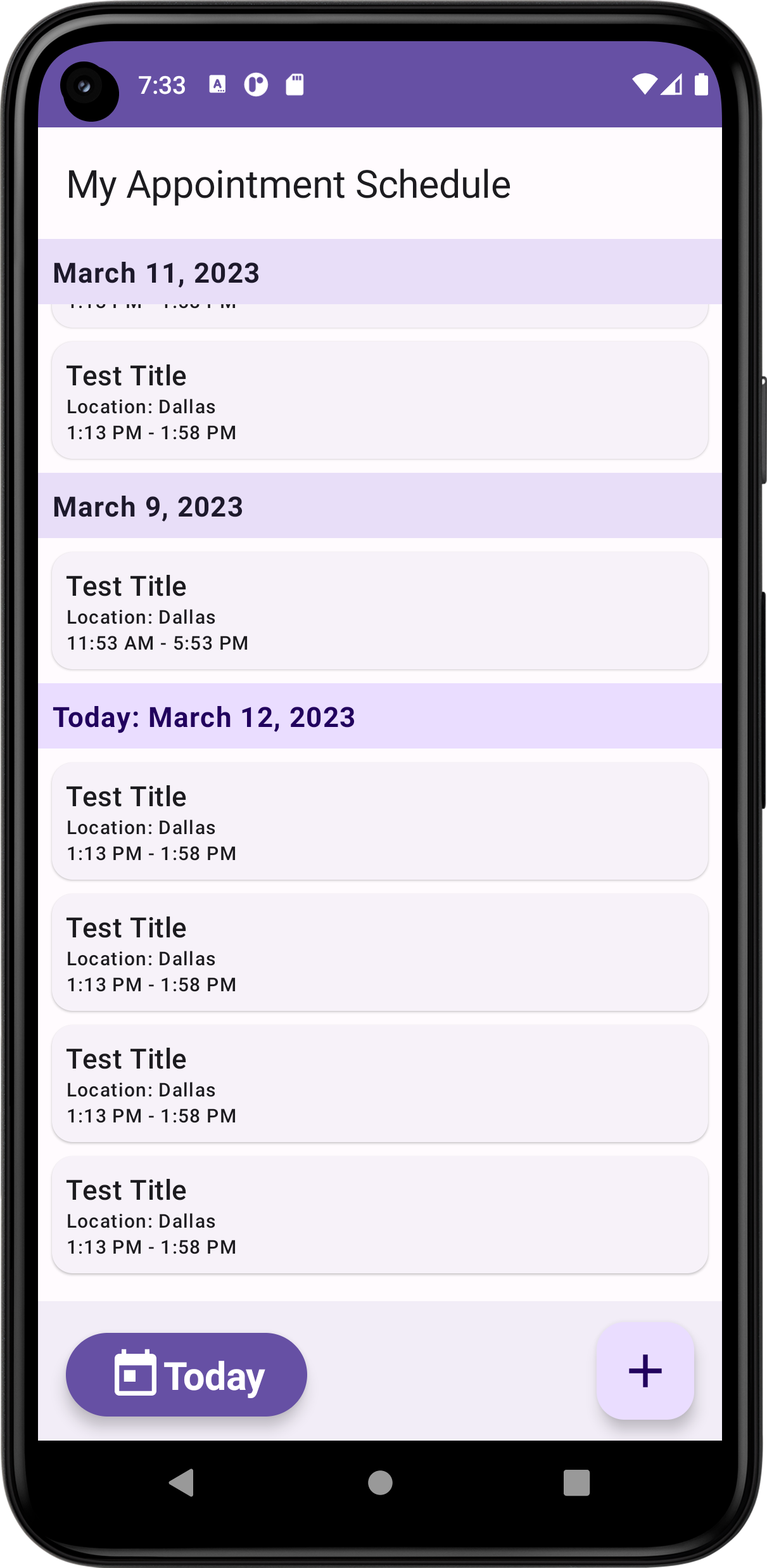 GitHub - ashourz/Appointment-Schedule-App
