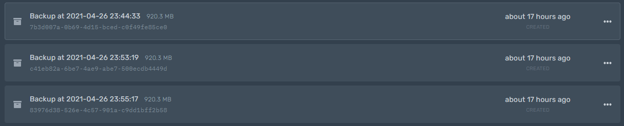 Too many scheduled backups on one task · Issue #3304 · pterodactyl/panel · GitHub