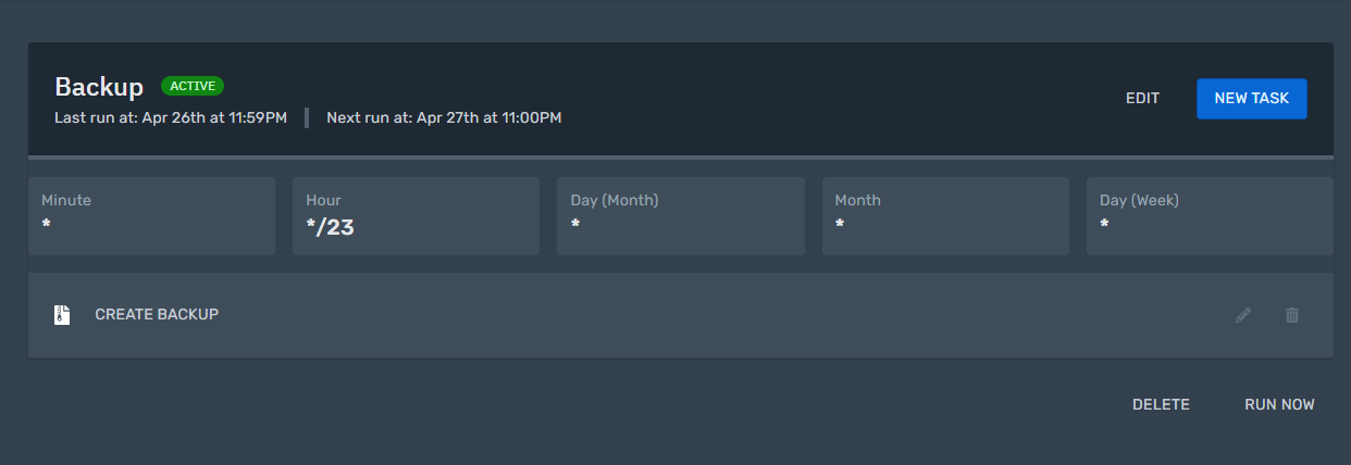 Too many scheduled backups on one task · Issue #3304 · pterodactyl/panel · GitHub