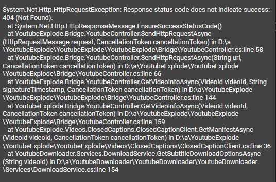 Video download failed due to subtitles · Issue #218 · Tyrrrz/YoutubeDownloader · GitHub