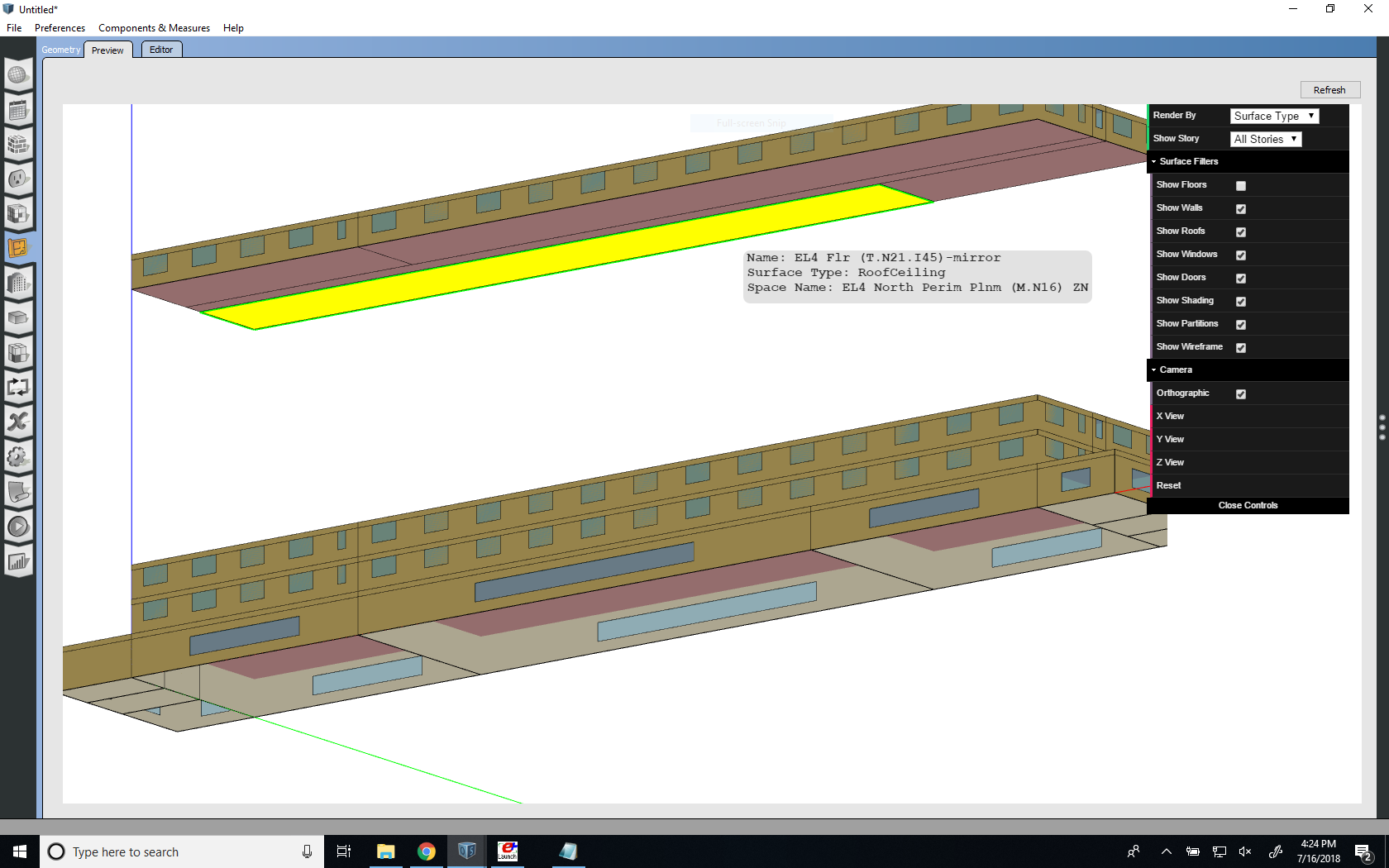 Create DEER Prototype Building ALPHA Version roof does not enclose plenum · Issue #396 · NREL ...