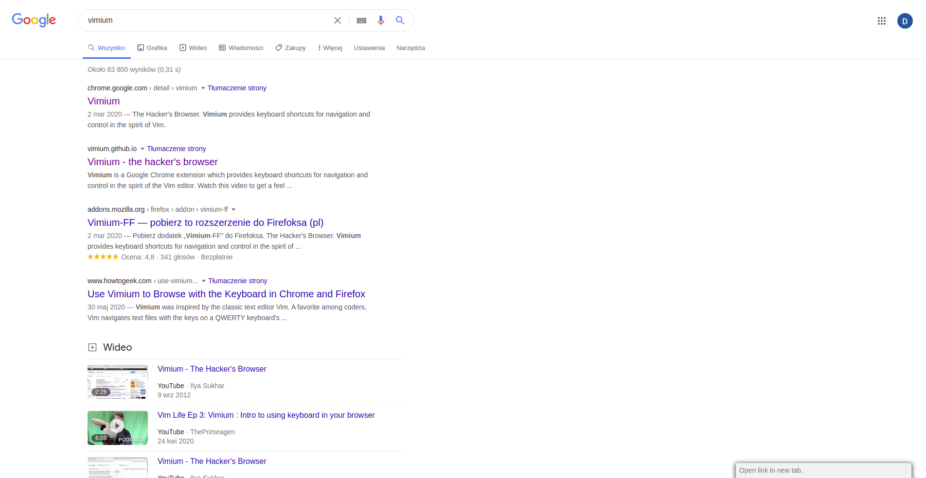 "Follow link" function hints not showing · Issue #3778 · philc/vimium · GitHub