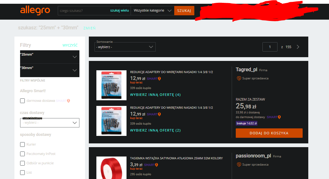 [Broken Website] Background issues with multi search on allegro.pl · Issue #4064 · darkreader ...