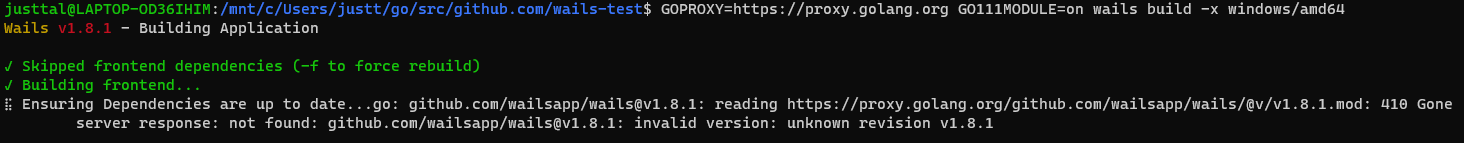 Error when initiating new project · Issue #551 · wailsapp/wails · GitHub